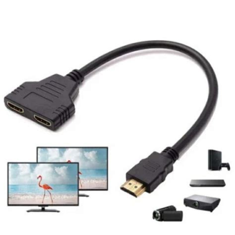 Jual Kabel HDMI Splitter 2 Port 1 Input Ke 2 Output Shopee Indonesia