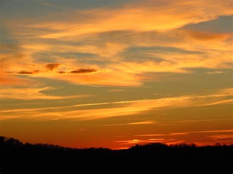 Premium Photo Silhouette Of Landscape At Sunset