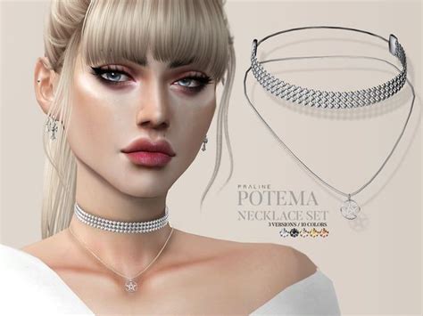 Pentagram Necklace And Rhinestone Choker Combination They Come