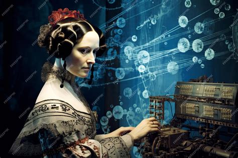 Premium Ai Image Algorithmic Elegance Ada Lovelace And The Dawn Of
