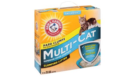 Arm And Hammer Unscented Strength Multi Cat Clumping Litter 20 Lb