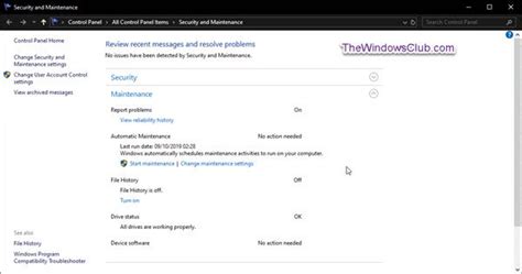 Turn Off Security And Maintenance Notifications In Windows 11