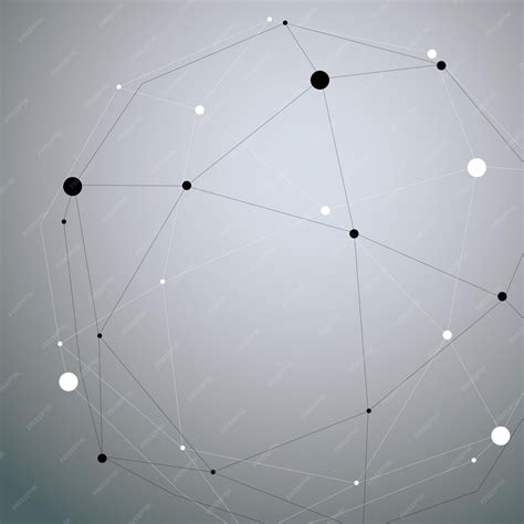 Premium Vector Abstract 3d Structure Polygonal Network Object