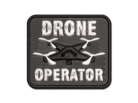 Drone Operator Remote Control Hobby Multi Color Embroidered Iron On Or