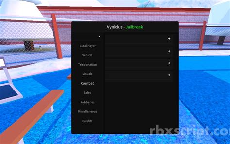 Jailbreak [vynixius Gui] Scripts Rbxscript