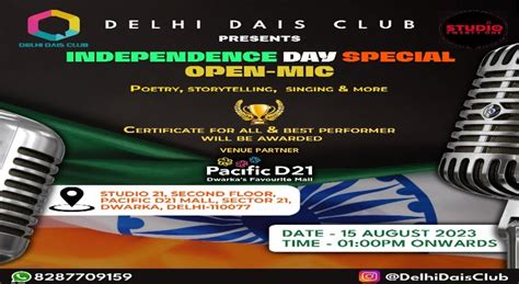 Independence Day Special Open Mic Event