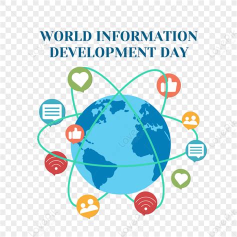 푸른 세계 개발 정보의 날 지구 일러스트 네트워크발전하다미디어 Png 일러스트 무료 다운로드 Lovepik