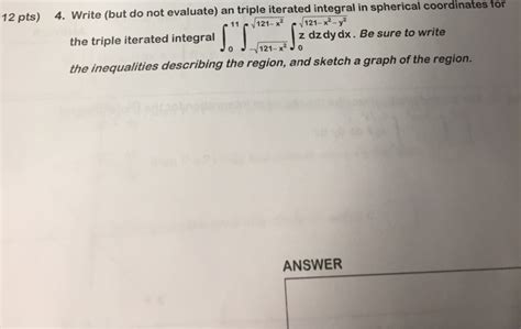 solved write but do not evaluate an triple iterated