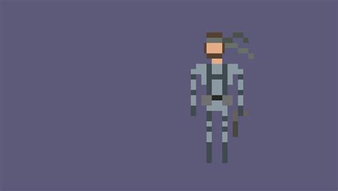 The One And Only Solid Snake Another 8 Bit Styled Wallpaper That Goes
