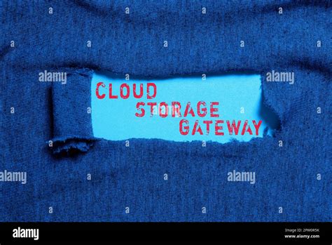 Inspiration Showing Sign Cloud Storage Gateway Business Concept Server Which Resides At The