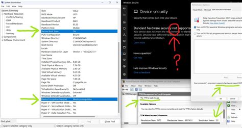 My Pc Meets All Of The Requirements Yet Windows Security Still Says Standard Hardware Security