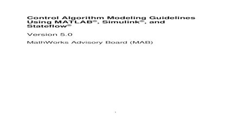 matlab matlab and simulink control algorithm modeling jc 0772