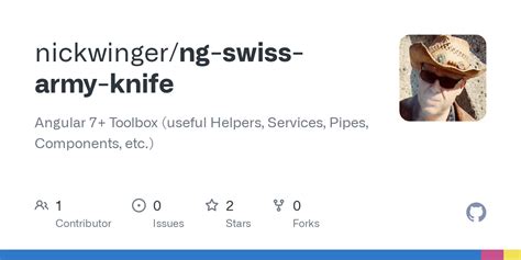 GitHub Nickwinger Ng Swiss Army Knife Angular Toolbox Useful Helpers Services Pipes
