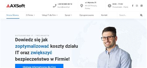 Axsoft Outsourcing Informatyczny Ul Młyńska 31 83 031 Różyny 48 588808012 Bluesidlapl