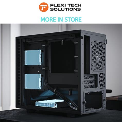 Fractal Design Define 7 Nano Black Solid Black Tg Light Tint Itx Pc