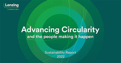 Advancing Circularity”─lenzing Presents Its Online Sustainability