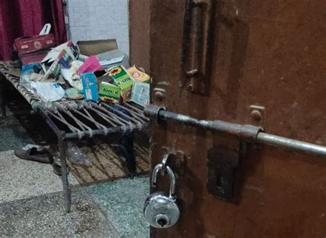 Thieves Entered Through The Roof Broke The Door Of The Room With Bars