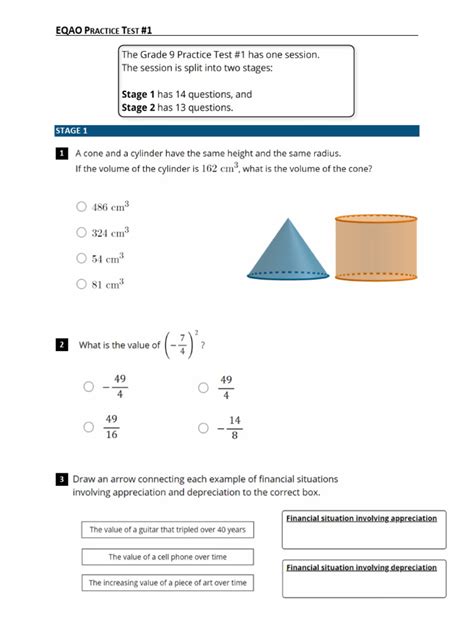 Eqao Practice Test 1 Pdf