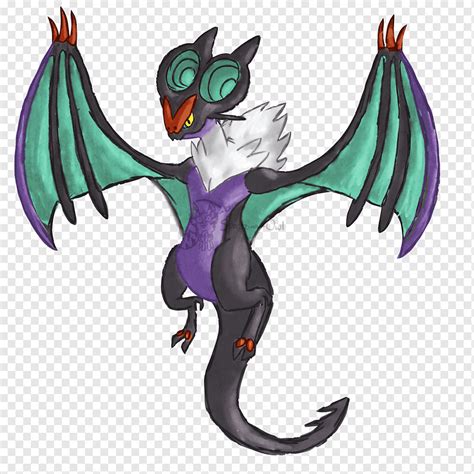 Noivern Pokémon X 및 Y Noibat 그림 반짝이는 용 가상의 인물 꼬리 Png Pngwing