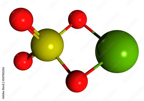 3d Image Of Magnesium Sulfate Skeletal Formula Molecular Chemical