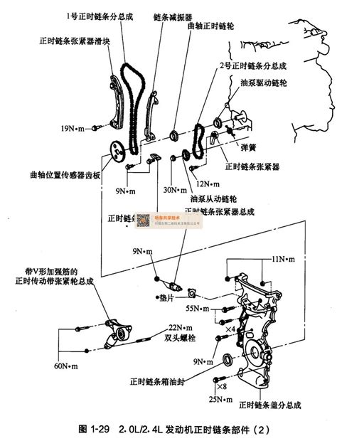 凯美瑞2 0L 2 4L发动机1 AZ FE 2AZ FE型正时链条部件