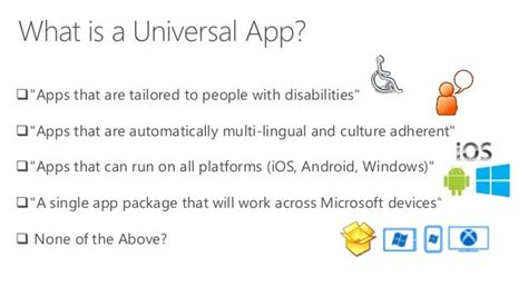 Universal Apps For Windows
