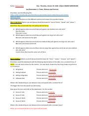 Lab Assigment Forcem Motion Friction Docx Name Melissa Sorto Due Thursday January