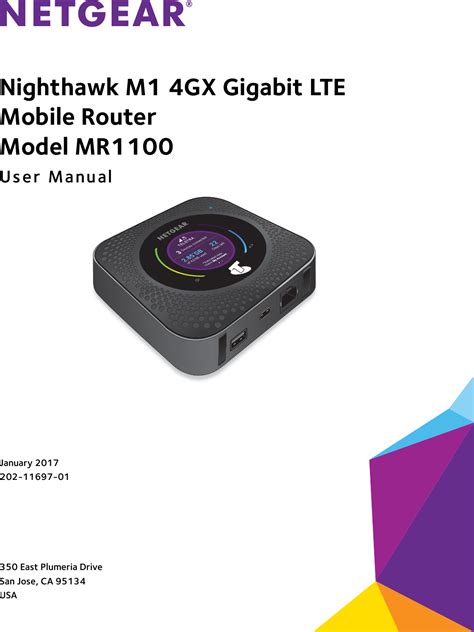 Netgear 17200378 Mobile Router User Manual