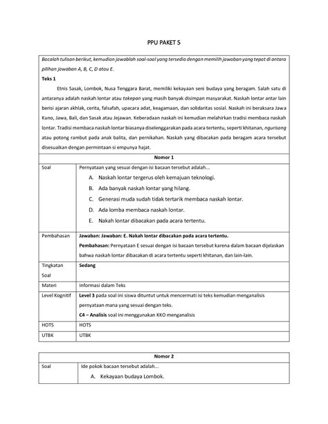 SOLUTION Latsol Harian Pengetahuan Dan Pemahaman Umum Pengetahuan Dan Pemahaman Umum Studypool