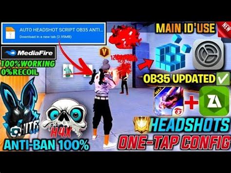 CONFIG FILE VIP CONFIG H4X REGEDIT FREE FIRE AND MAX HACK 100 SAFE ONE TAP HACK