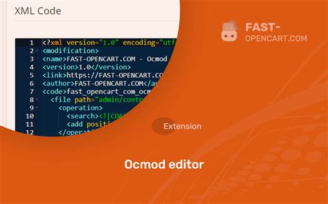 Ocmod Editor For Opencart 2 X 3 X