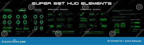 Modern Dialog Hud Interface Elements Super Set Digital Dialing For