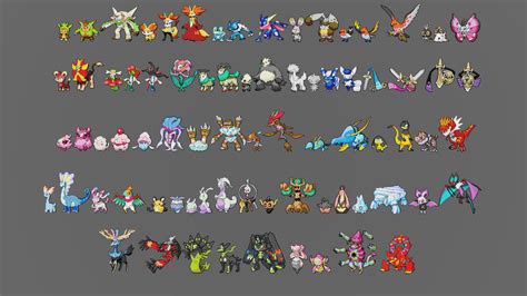 Pokémon Voxel Sprites