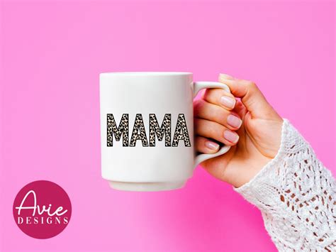 Mama Leopard Print Svg Momlife Svg Dxf Png Instant Etsy