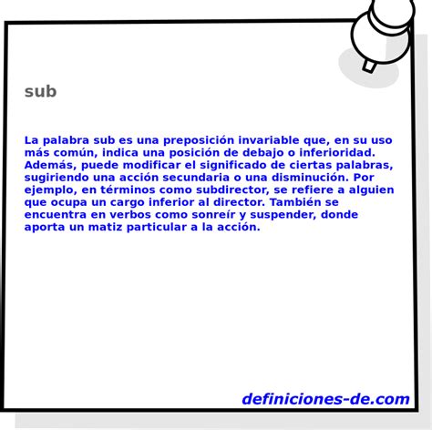 Significado De Sub