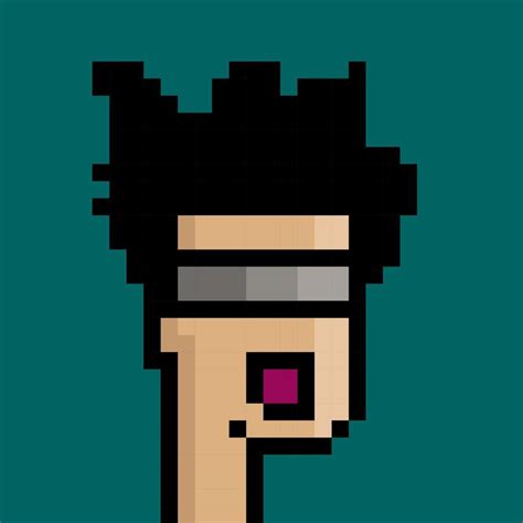 NFT Non Fungible Tokens Crypto Art NFT Blockchain Pixel Art Character On Background