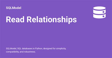 Read Relationships Sqlmodel