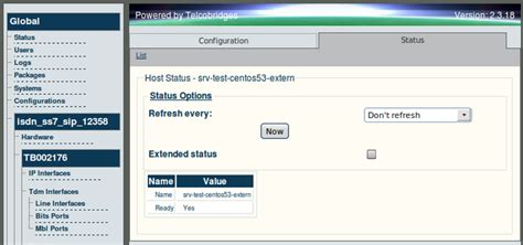 Toolpack V Status Menus Hosts TB Wiki