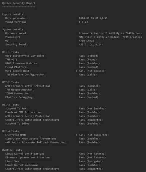 firmware security and framework 13 amd how do you enable rollback