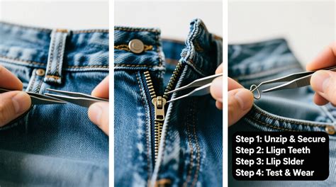 Step By Step Guide To Fixing A Broken Zipper On Your Favorite Jeans
