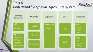 Tips For Planning A Ecm Content Migration To Share Point PPT