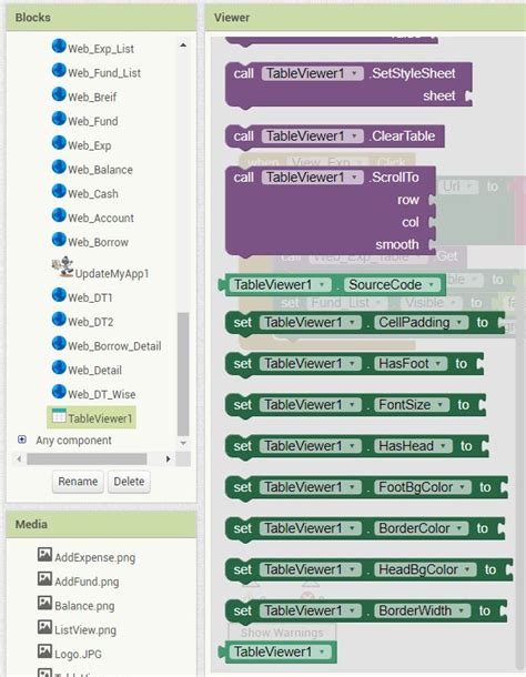 Showing Error Message In Table View Mit App Inventor Help Mit App