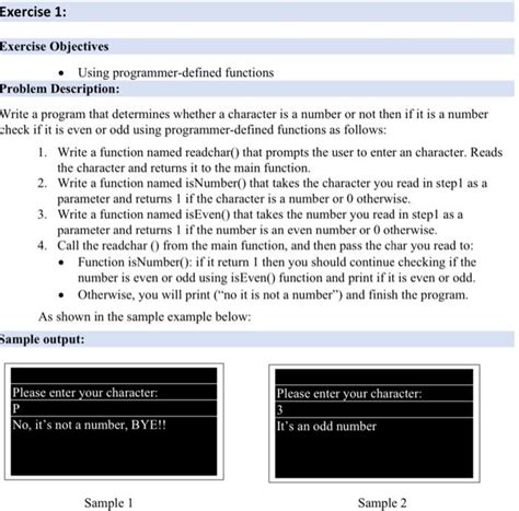 Solved Exercise 1 Exercise Objectives • Using