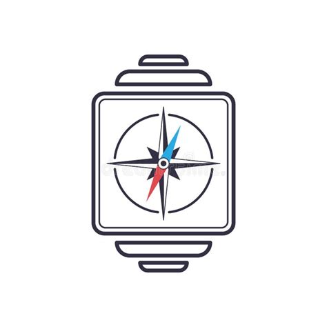 Outline Compas Stock Illustrations 346 Outline Compas Stock