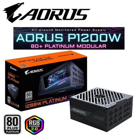 Power Supply อุปกรณ์จ่ายไฟ Gigabyte Aorus 1200w 80 Platinum
