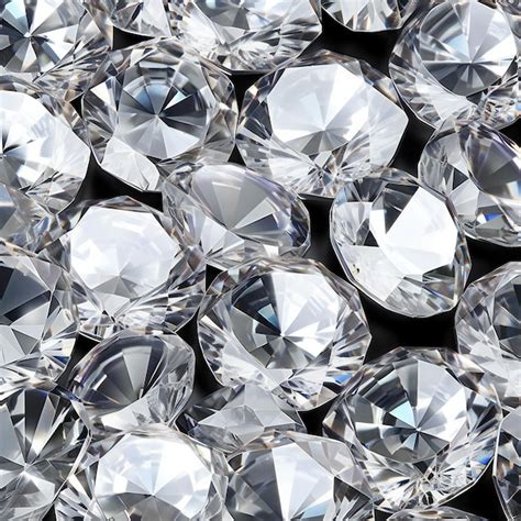 검은 바탕에 반짝이는 다이아몬드 프리미엄 사진