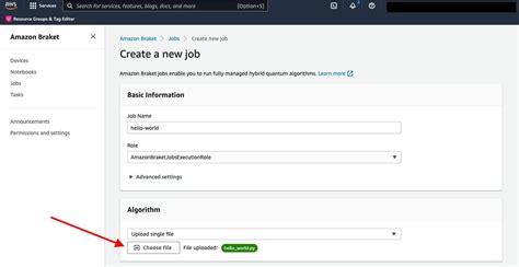 Using Embedded Simulators In Amazon Braket Hybrid Jobs AWS Quantum