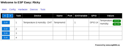 Configuring A Domoticz Sensor Dht Using The Esp