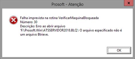 I Falha imprevista na rotina Verificar Maquina Bloqueada Base de Conhecimento Instalações