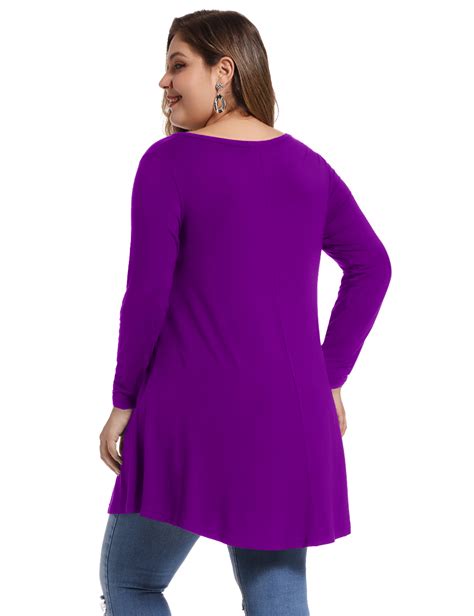 Larace Womens Tops Long Sleeve Dressy Casual Plus Size Tunic Tops To